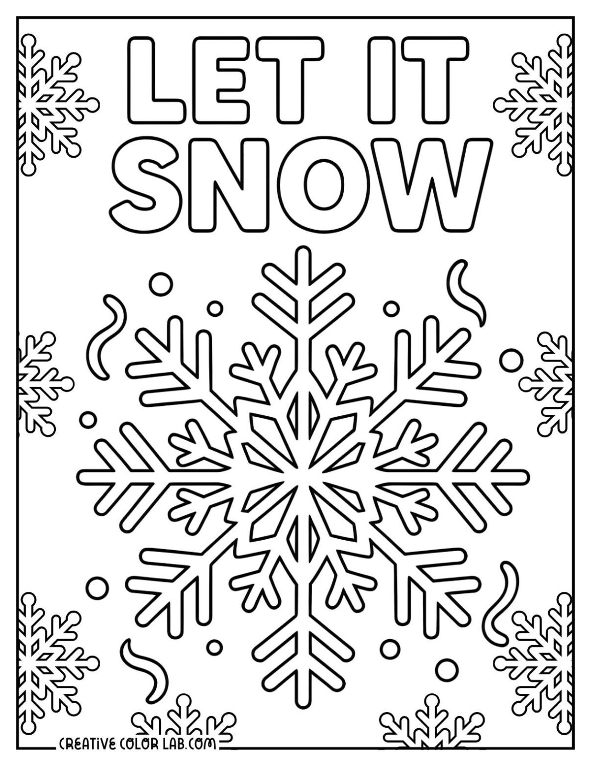 Printable January Coloring Pages | Free PDFs