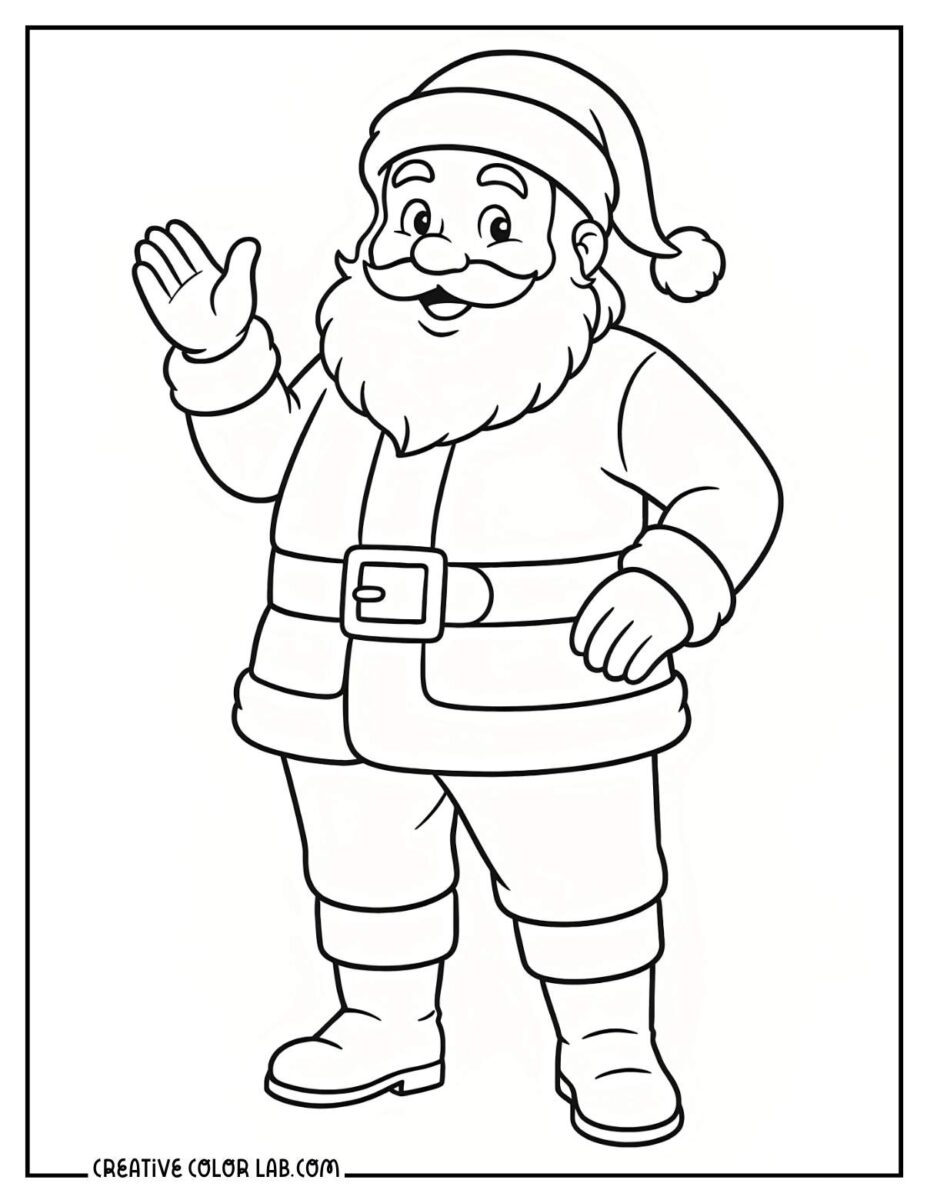 Printable Santa Coloring Pages | Free PDF Downloads