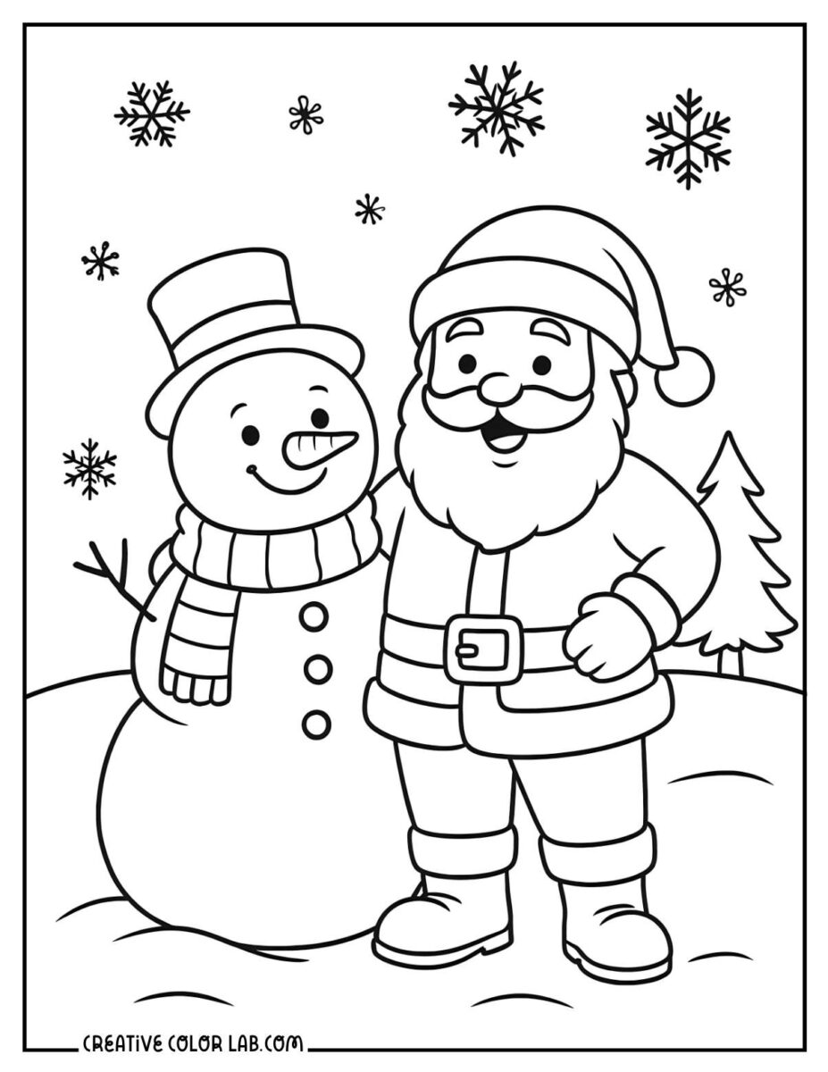 Printable Santa Coloring Pages | Free PDF Downloads