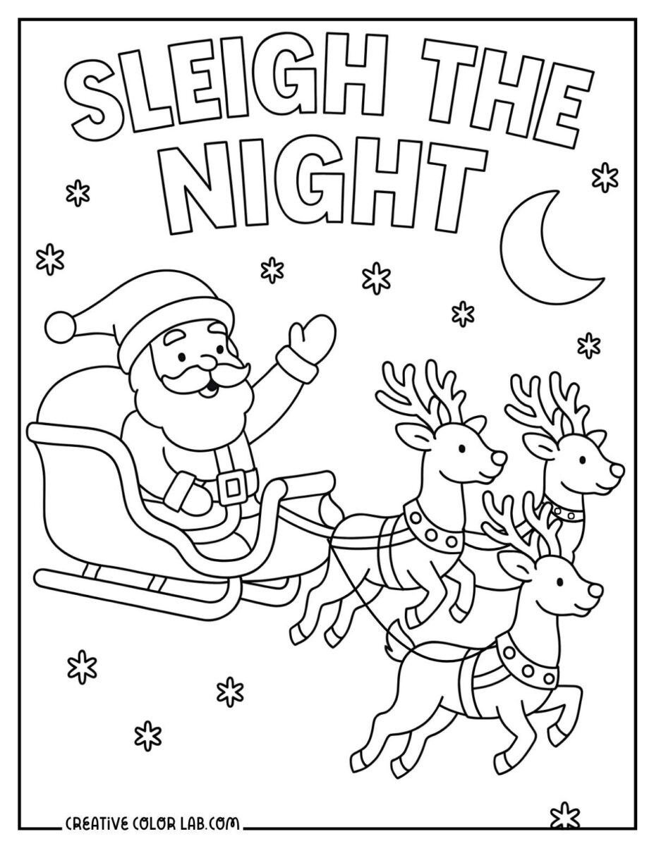 Printable Santa Coloring Pages | Free PDF Downloads