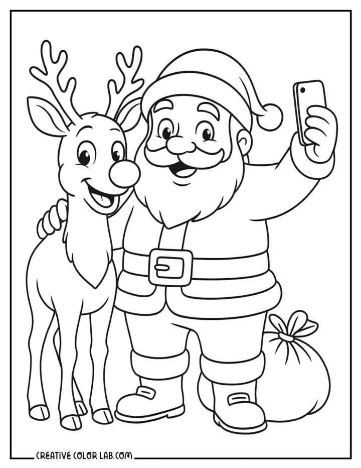 Printable Santa Coloring Pages | Free PDF Downloads