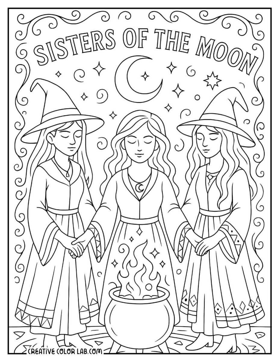 Witch Coloring Pages | Free PDFs