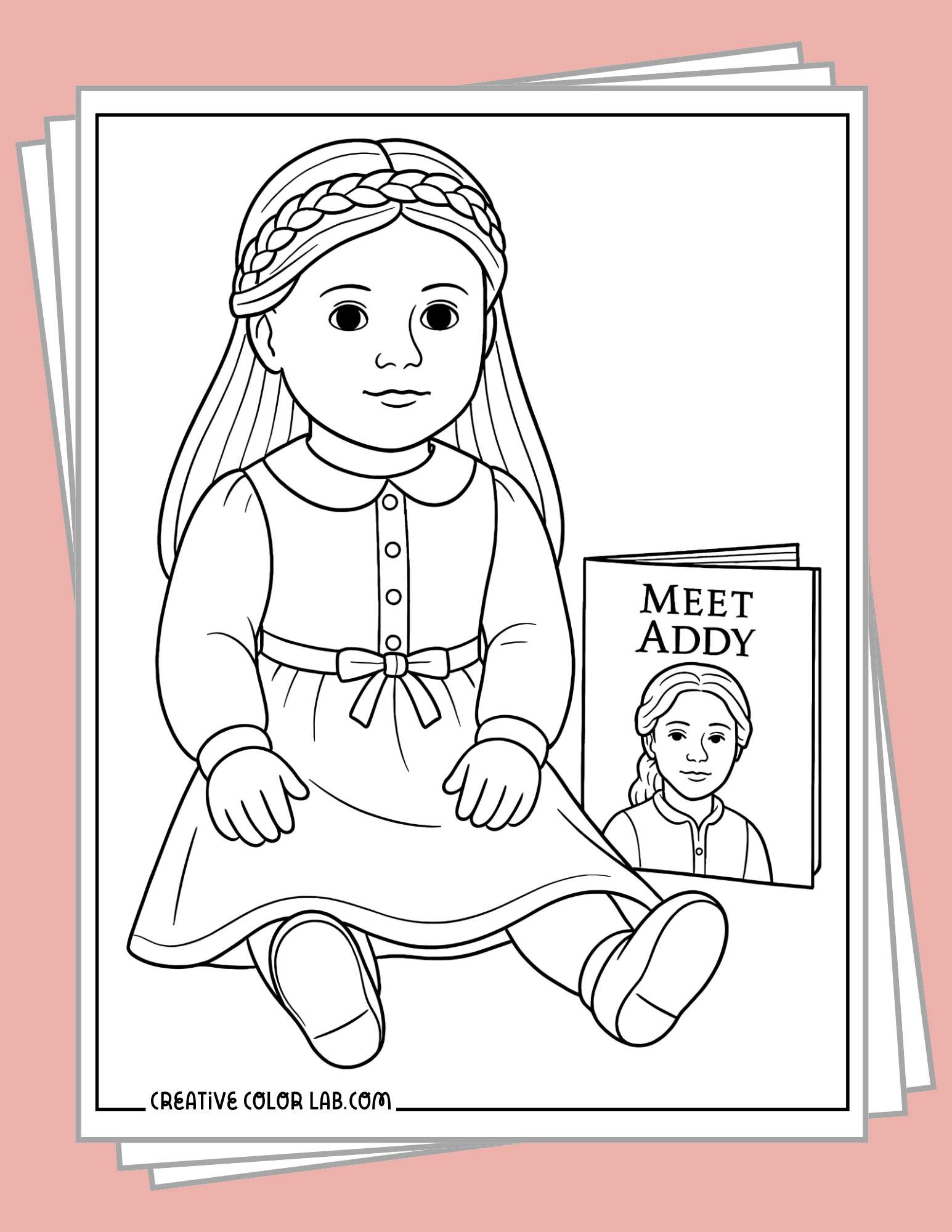 Free American Girl Coloring Pages PDF