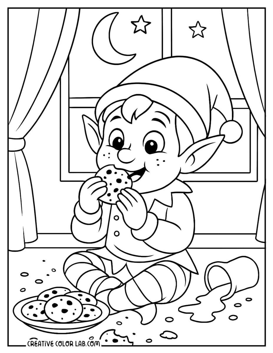 Elves Coloring Pages | Free Printables