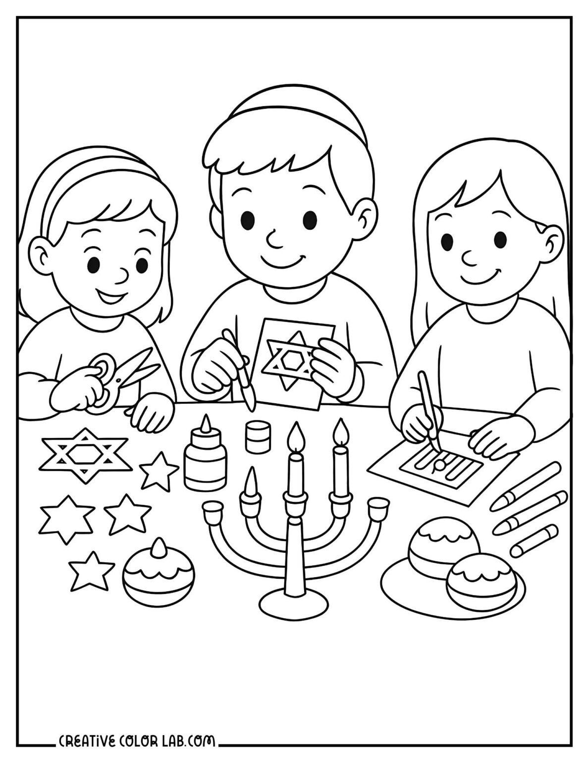 25 Hanukkah Coloring Pages | Free PDF Printables