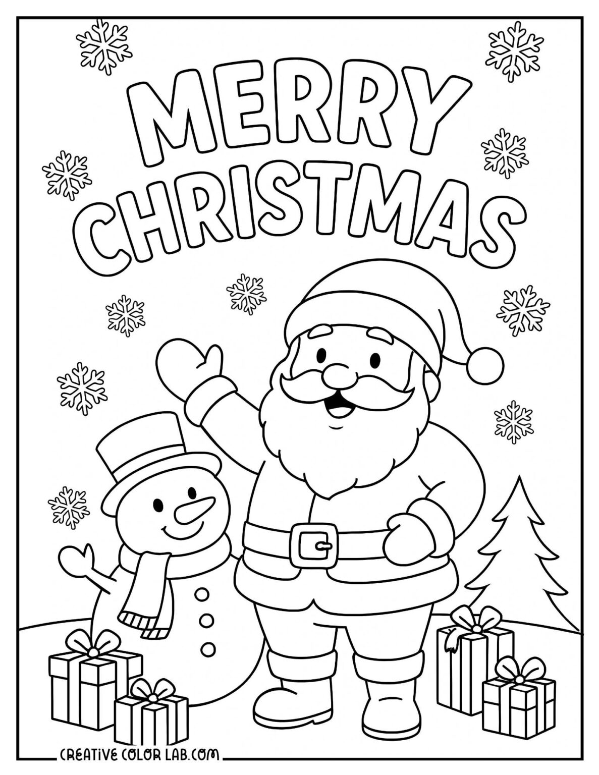 Snowman Coloring Pages | Free Printable PDFs