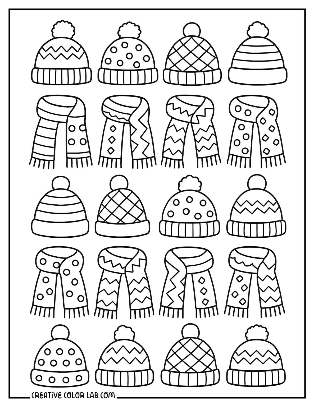 Winter Coloring Pages | Free PDF Printables