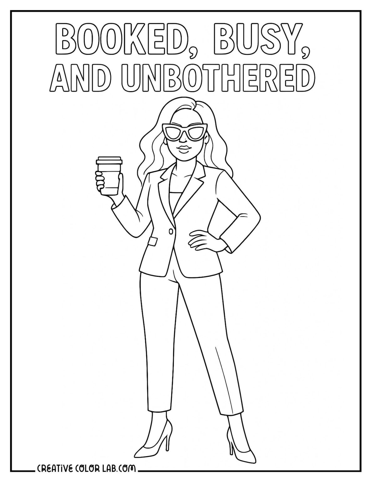 Free, Printable Baddie Coloring Pages