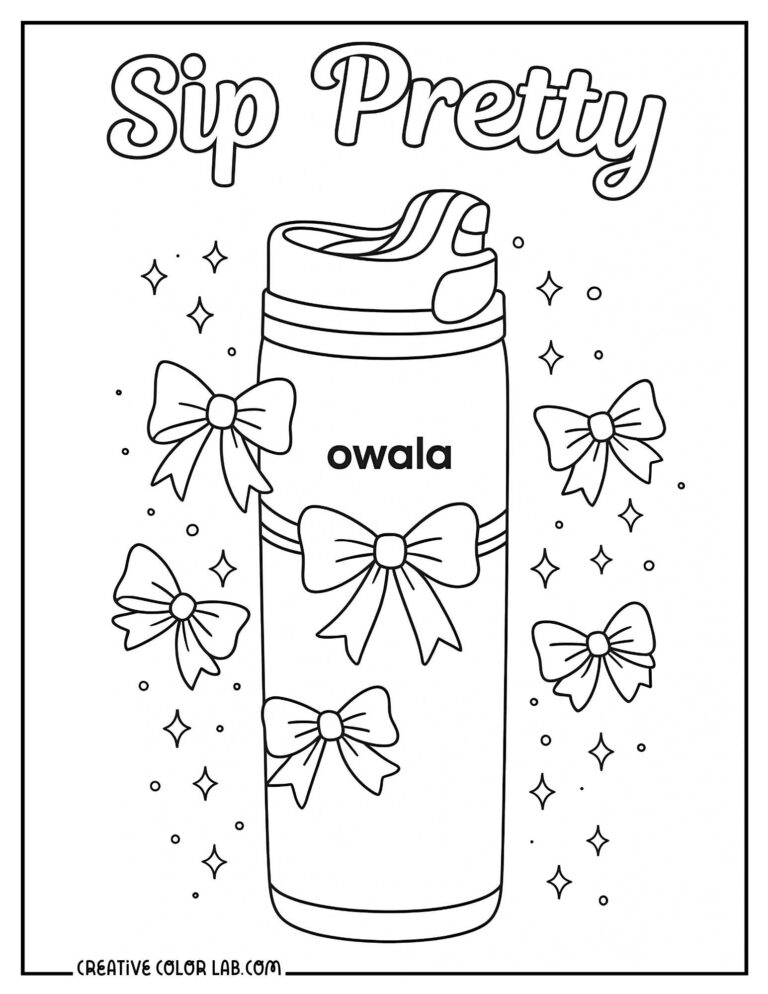 Free Preppy Coloring Pages | Printable PDFs