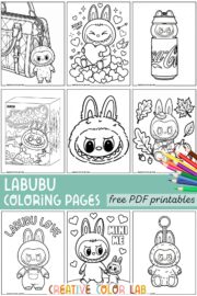 Printable Labubu Coloring Pages