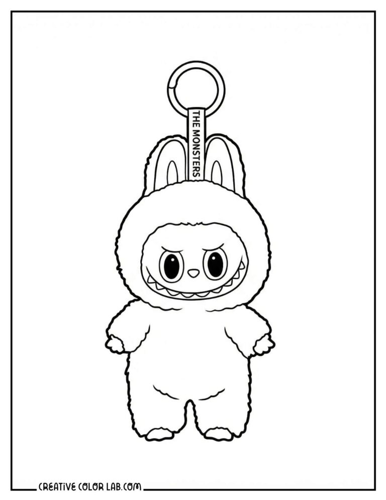 Printable Labubu Coloring Pages
