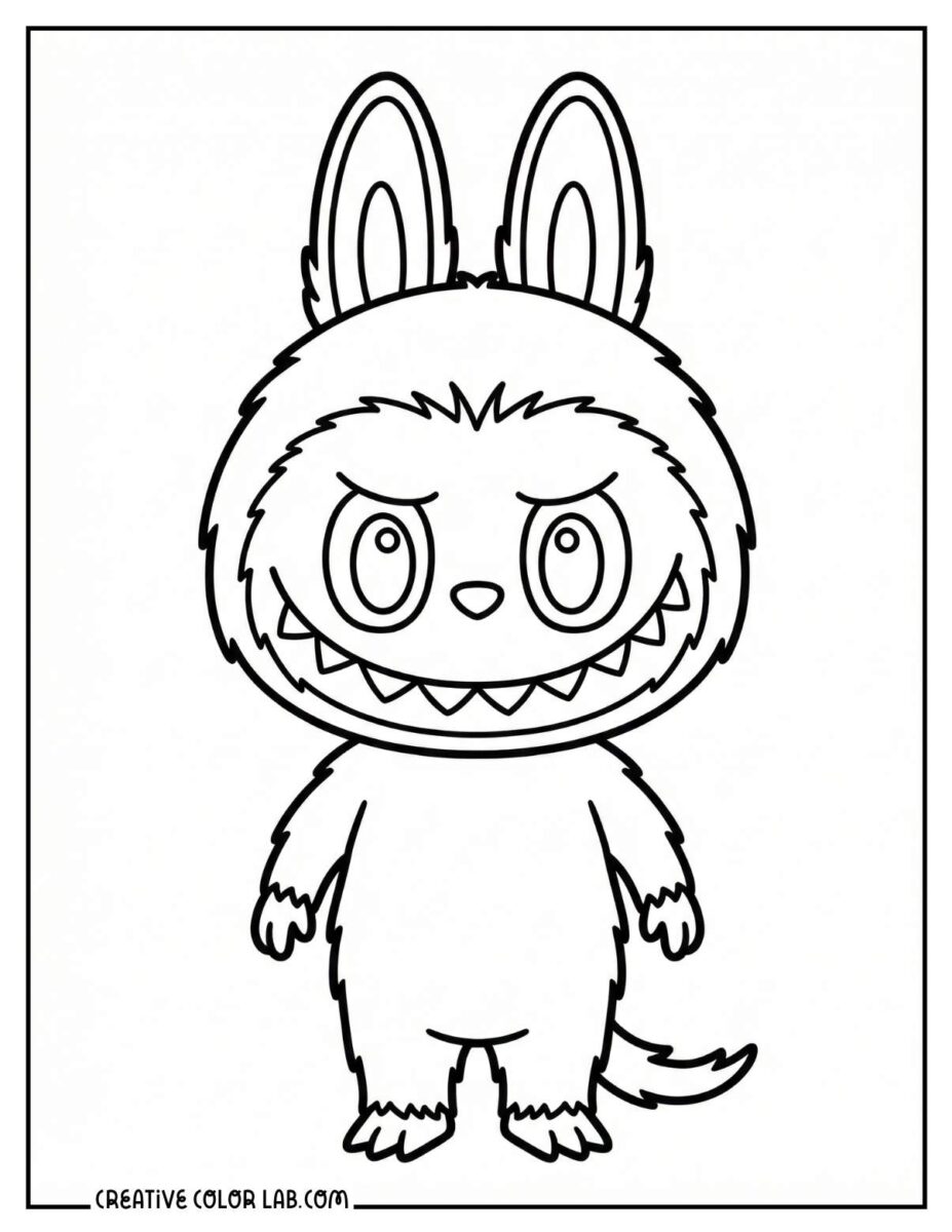 Printable Labubu Coloring Pages