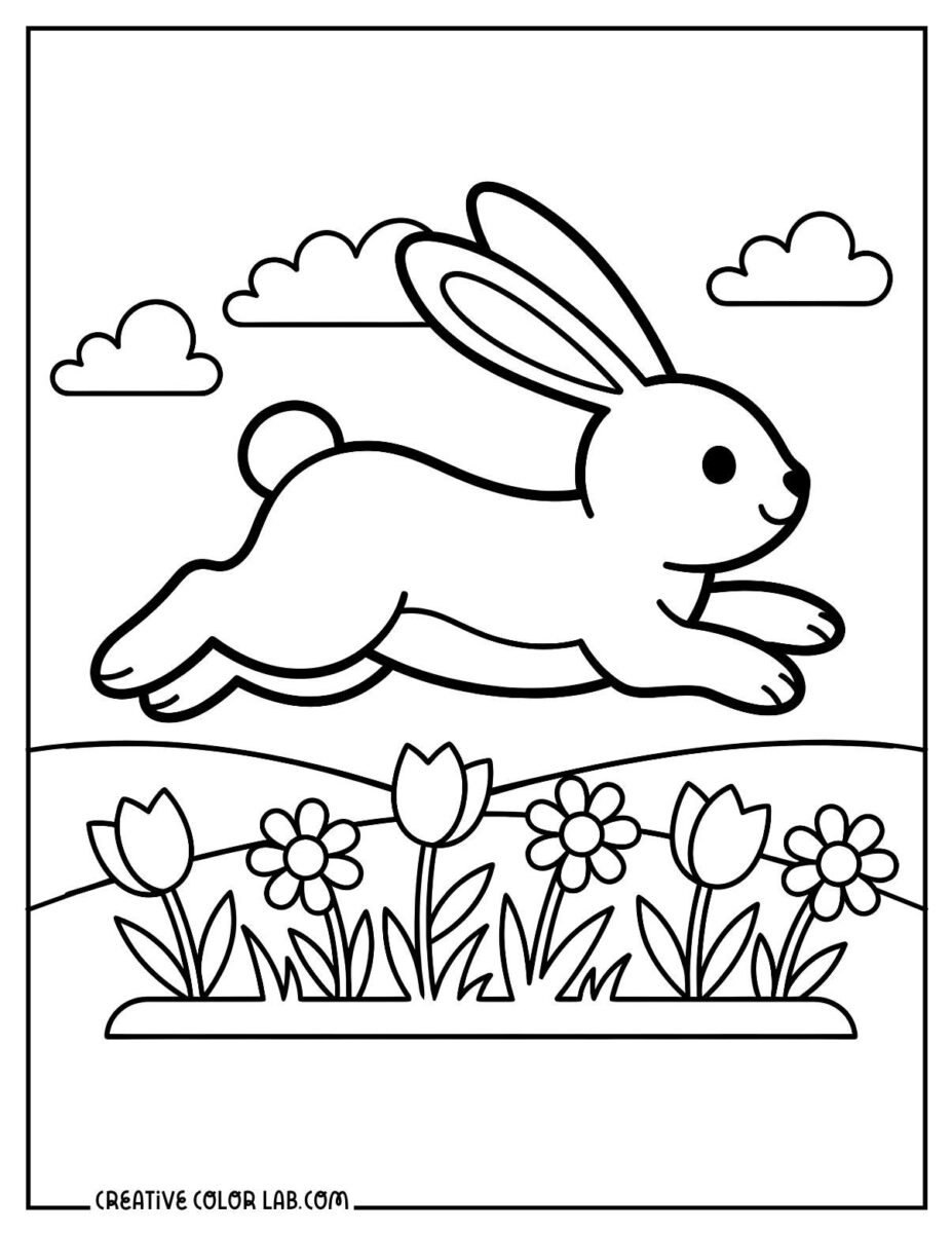 Printable Easter Bunny Coloring Pages